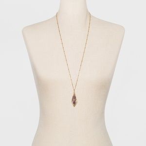 Universal Thread | Jewelry | Caged Semi Precious Shard Pendant ...